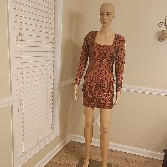 privy | Dresses | Privy Long Sleeve Sequi Dress | Poshmark